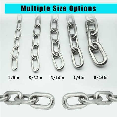 Steel Chain Sizes