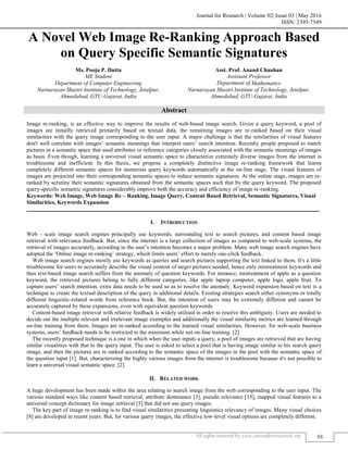 A NOVEL WEB IMAGE RE RANKING APPROACH BASED ON QUERY SPECIFIC SEMANTIC SIGNATURES PDF