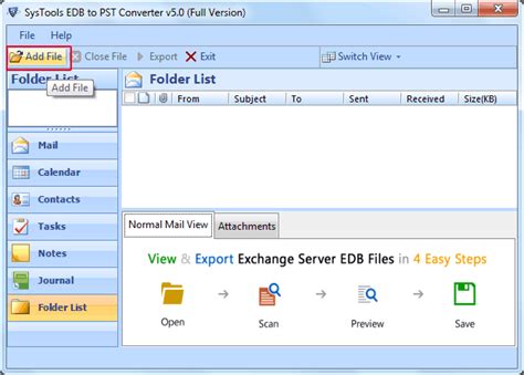 EDB To PST Converter Tool Converts EDB File To Outlook PST