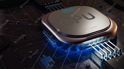 Premium Psd Abstract Circuit Board Space On Processor Or Cpu Can Be