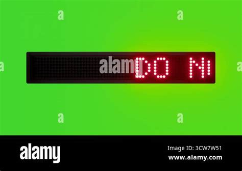 Do Not Run In Corridors Scrolling Red Dot Matrix Led Text Animation On