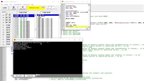Assembly Language Simple Calculator Youtube