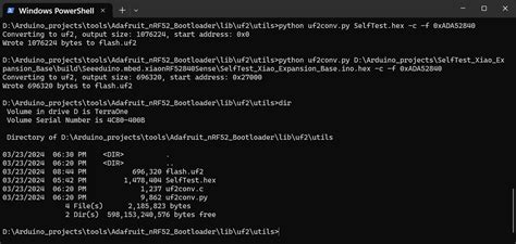 How To Make A UF Flash File From A Single HEX File For Production XIAO Seeed Studio Forum