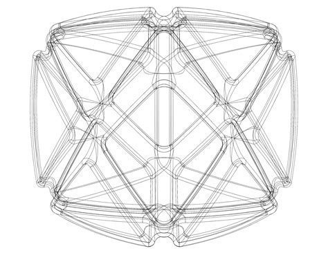 Wireframe Shape Geometric X Cube 3d Print Model By Mranycad