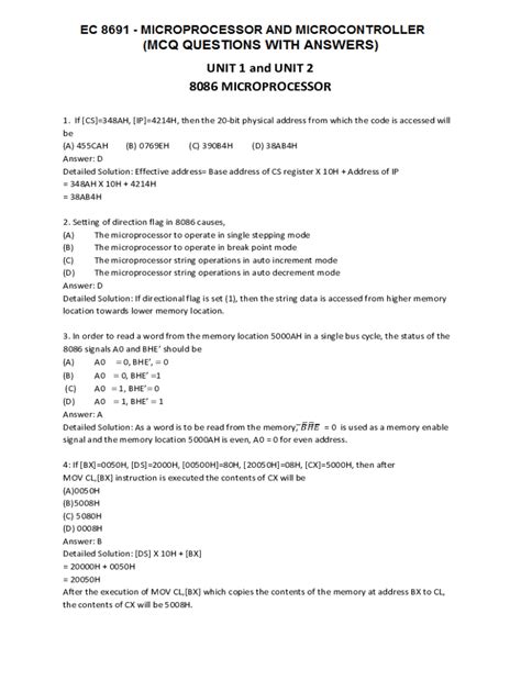 Fillable Online How Is A 20 Bit Physical Memory Address Calculated In Fax Email Print