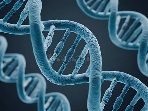 Human Close Up Of Dna Double Helix Structure Stock Illustration Illustration Of Number Blue