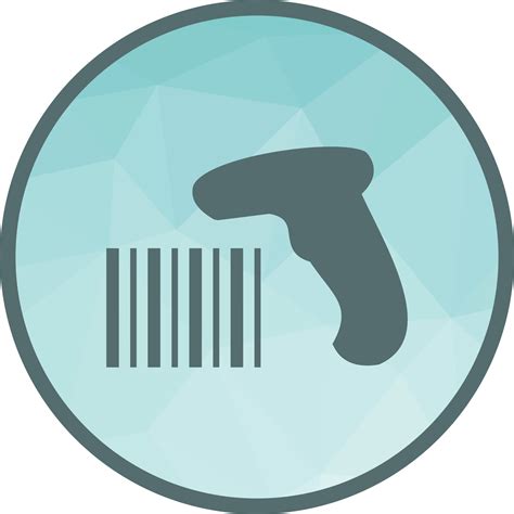 Bar Code Reader Low Poly Background Icon 16693227 Vector Art At Vecteezy