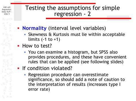 Testing Assumptions Of Simple Linear Regression Ppt Download