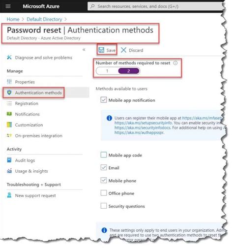 How To Enable Self Service Password Reset In Azure AD Azure Lessons