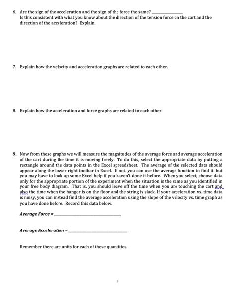 Solved 6 Are The Sign Of The Acceleration And The Sign Of Chegg Com