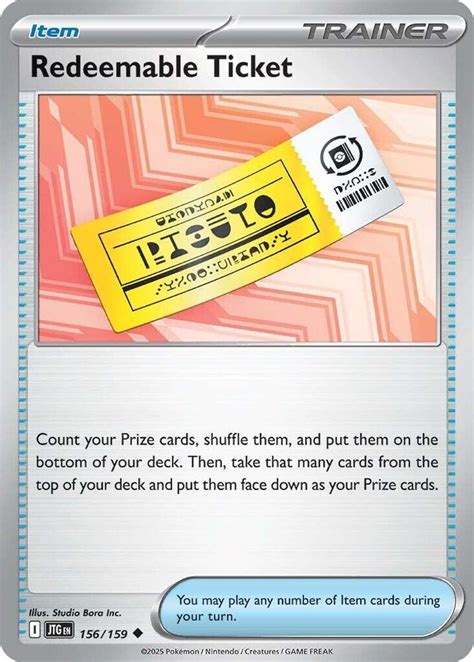 Redeemable Ticket Sv09 Journey Together Pokemon