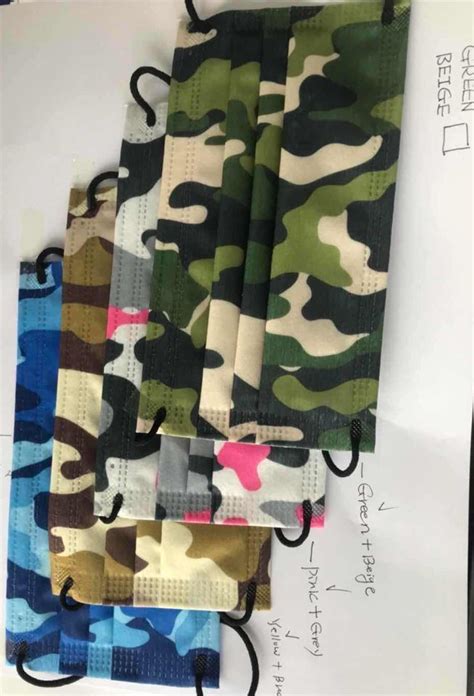 밀리터리 일회용마스크50매 뽑아쓰는 일회용 마스크 색 헬로마켓