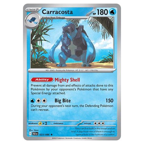 Pokemon Scarlet And Violet Black Bolt Carracosta 023086