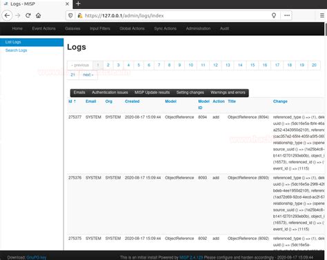 Threat Intelligence Misp Lab Setup