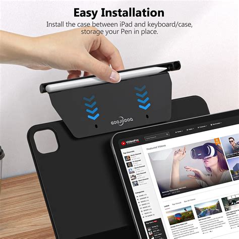 GOOJODOQ Pencil Holder Removable Cover Buddy Magnetic Case For Ipad Protective Case Pen Shopee