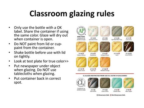 Ppt Glazingunderglazing Overview Of Requirements And Techniques Powerpoint Presentation Id