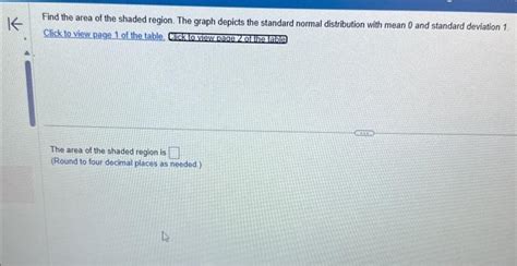 Standard Normal Table Page Standard Chegg