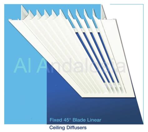 Linear Ceiling Diffusers Al Andalosia For Air Outlets