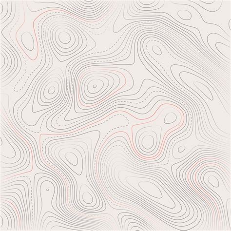 Premium Vector Retro Topographic Map Geographic Contour Map Abstract Outline Grid Vector