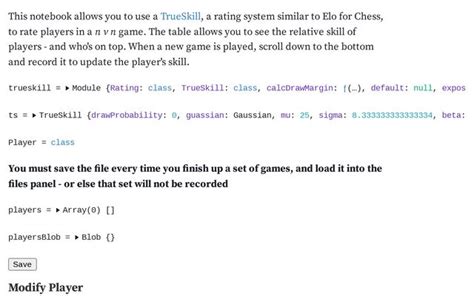 Trueskill N V N Rating System Reese Armstrong Observable