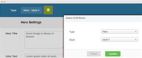 Acm Module Configuration Joomlart