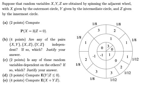 Suppose That Random Variables X Y Z Are Obtained By Chegg