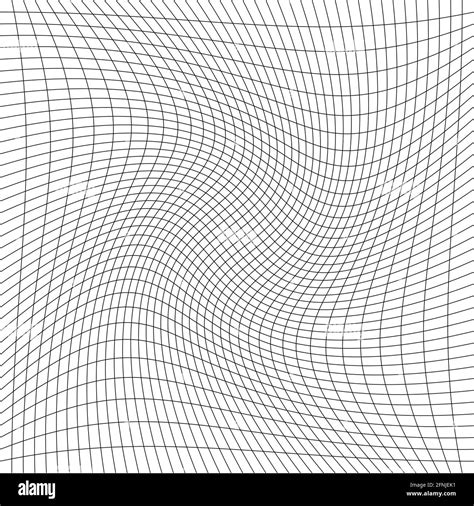 Grid Mesh Lattice Grating With Distort Deform Effect Distortion Deformation Array Of Lines