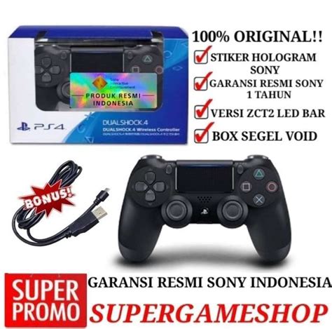 Promo Dualshock 4 Wireless Controller Joystick Ps4 Original Hitam Black Diskon 23 Di Seller