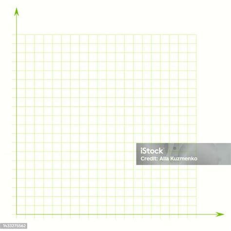 Grid Paper Mathematical Graph Cartesian Coordinate System With Xaxis