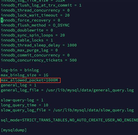 Packettoobigexception Packet For Query Is Too Large 이슈 — 문제해결집