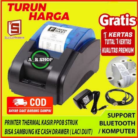 Jual Printer Blutut Bluetooth Mini Portable Thermal All In One Suport MokaPos Alat Mesin Print