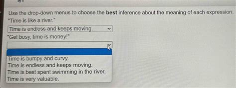 Solved Try It Use The Drop Down Menus To Choose The Best Inference
