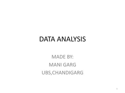data analysis ppt