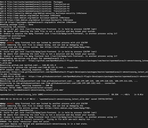Cannot Install Omv Extras With The Shell Comand Plugins Openmediavault