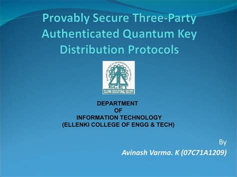 Provably Secure Three Party Authenticated Quantum Key Distribution