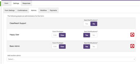 Adding An Admin To A Form