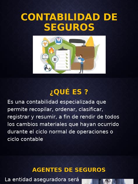 Contabilidad De Seguros 12 Pdf Seguro Póliza De Seguros