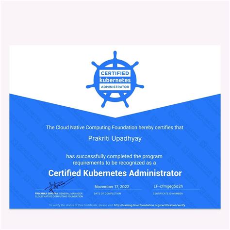 Prakriti Upadhyay On Linkedin Cka Kubernetes Linuxfoundation K8s Certified Opportunity