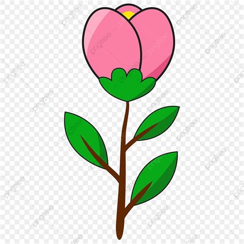 Rosa Con Dibujo De Tallo