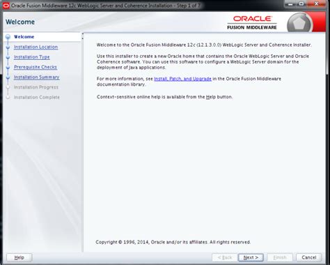 Weblogic C Installation Implementation In Linux With GUI