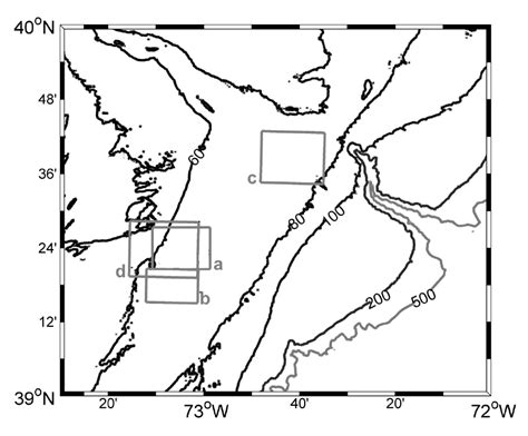 Locations Of Four Observed Interaction Patterns Over The Bathymetry Of Download Scientific