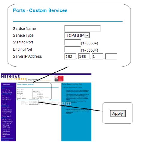 Port Forwarding Netgear WGR614 V7 Netgear Firmware PcWinTech Com