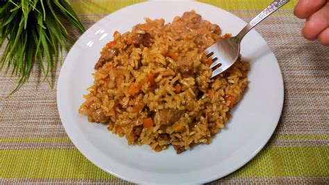 ПЛОВ НА СКОВОРОДЕ Очень вкусный и быстрый рецепт плова на сковороде 65 Youtube