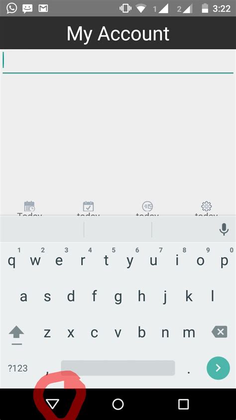 Change Back To On Screen Back Button When Soft Keyboard Is Open In Android Stack Overflow