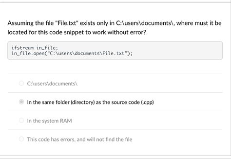 Solved Assuming The File Filetxt Exists Only In