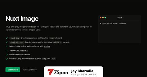 Nuxt Image Module Benefits