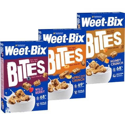 Weet Bix Bites Cereal นำเข้าจากออสเตรเลีย🇦🇺 2รส ฮันนี่ครั้นชี่แอปริคอท
