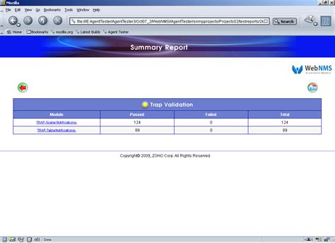 Webnms Snmp Agent Tester Snmp Test Snmp Automation Validation Reports