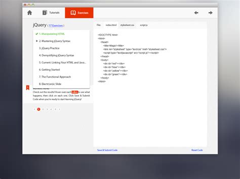 Coding Tutor MacOS Application Design DesArt Lab