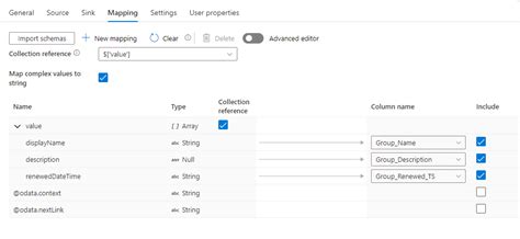 Copy Activity With Rest Source Mapping Json To Sql Microsoft Qanda